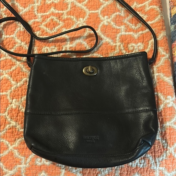 margot | Bags | Margot Black Leather Crescent Handbag | Poshmark